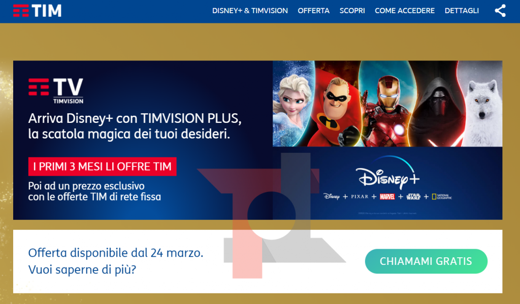 TIM lancia Mondo Disney+, la promo per Disney+ e TIMVISION PLUS a 3 ...