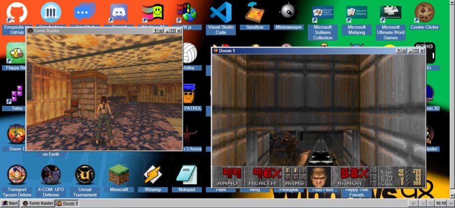 EmuOS emula gli OS vintage con software e giochi retro