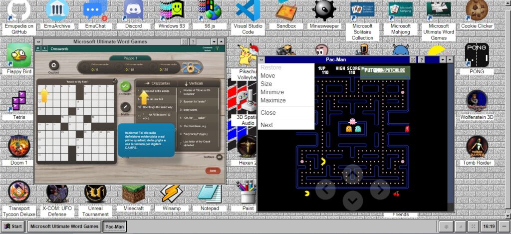 EmuOS emula gli OS vintage con software e giochi retro