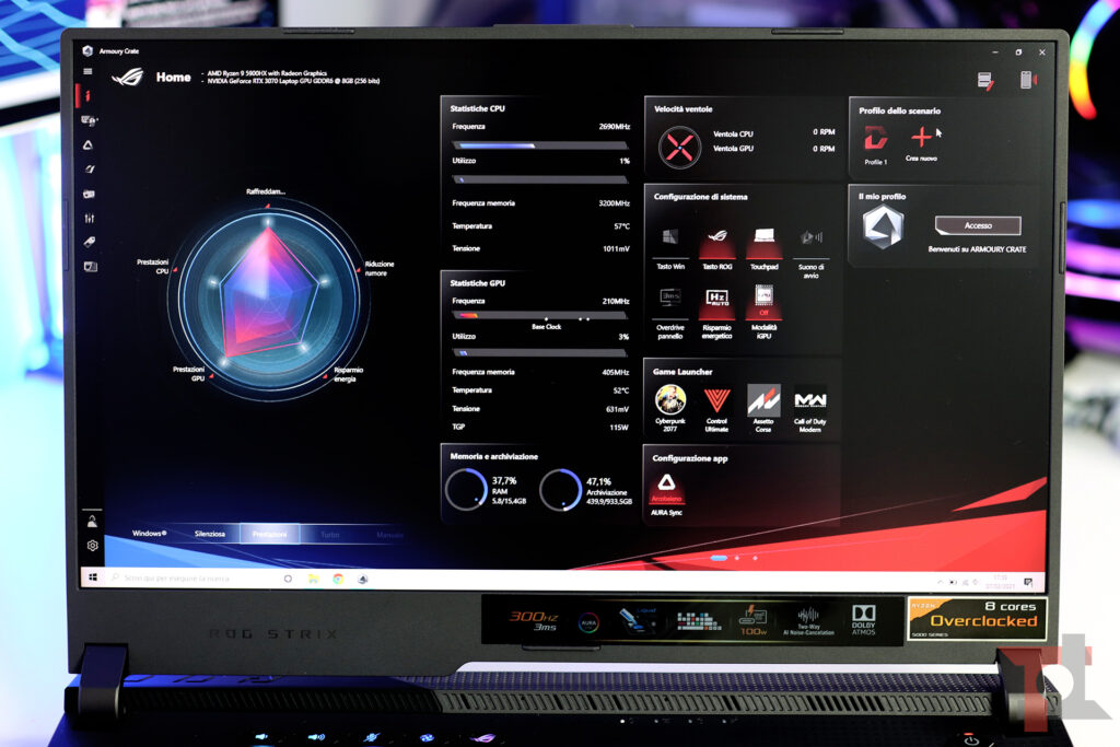 Recensione Asus ROG Strix G15: Ryzen 9 5900HX e RTX 3070 per il ...