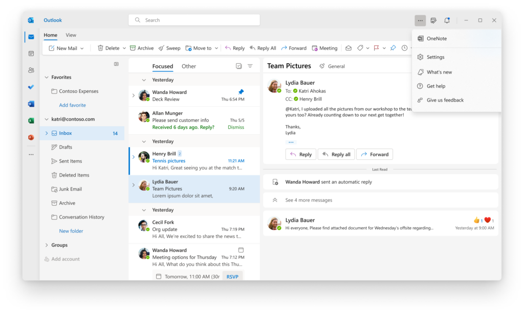 Microsoft punta alla produttività col nuovo Outlook Beta rilasciato per ...