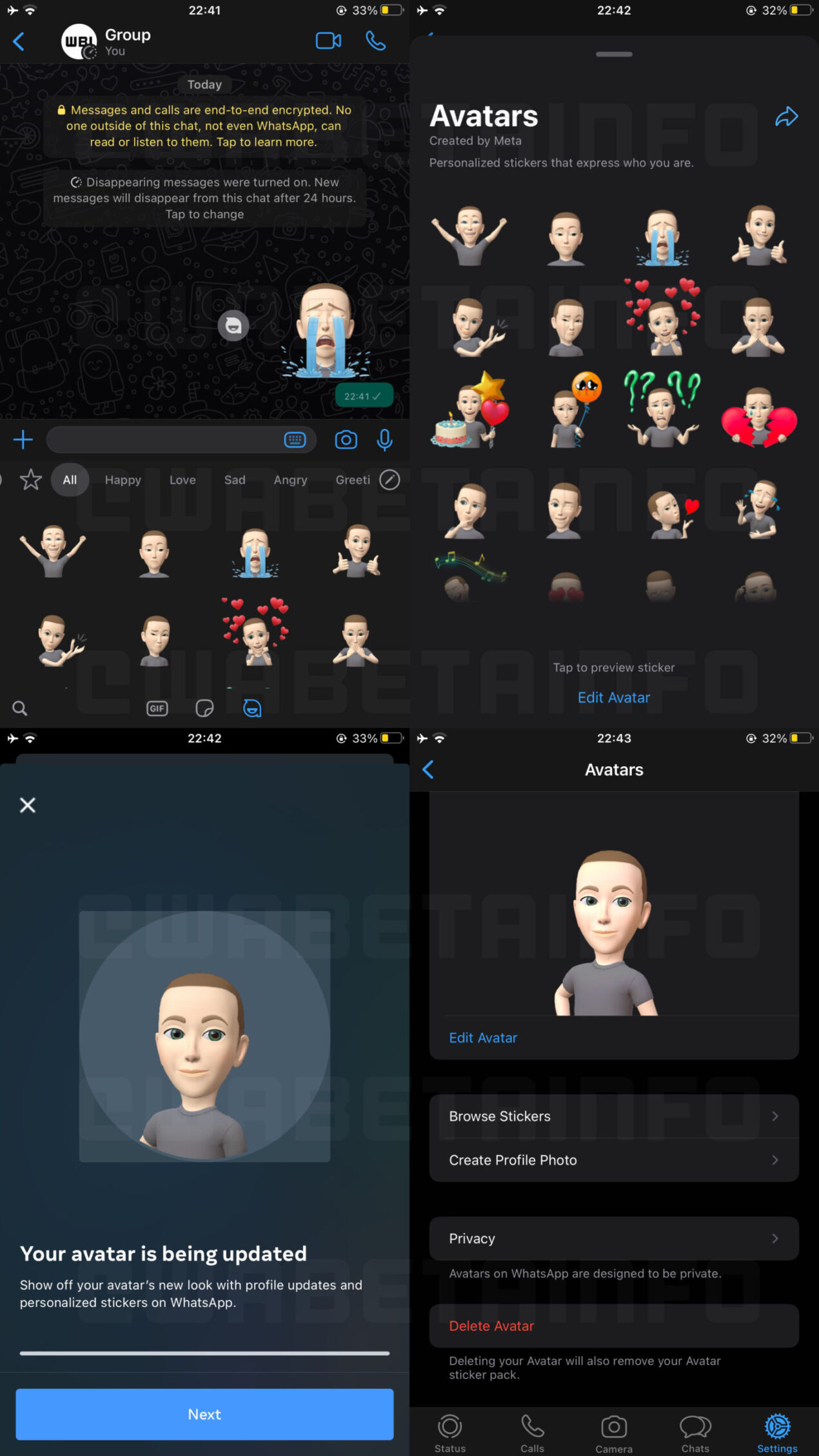 WhatsApp per iOS è al lavoro per introdurre gli avatar personalizzati