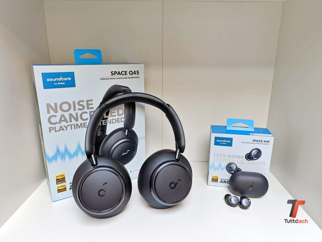 Recensione Soundcore Space Q45 e Space A40, meno rumore e più autonomia