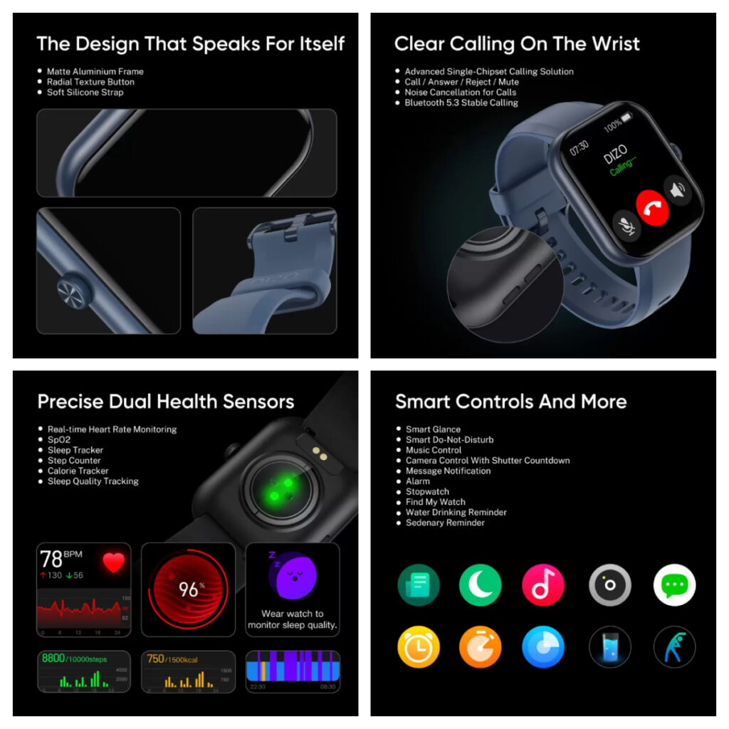 Gli smartwatch DIZO Watch D Pro e Ultra sono ufficiali: economici ma completi