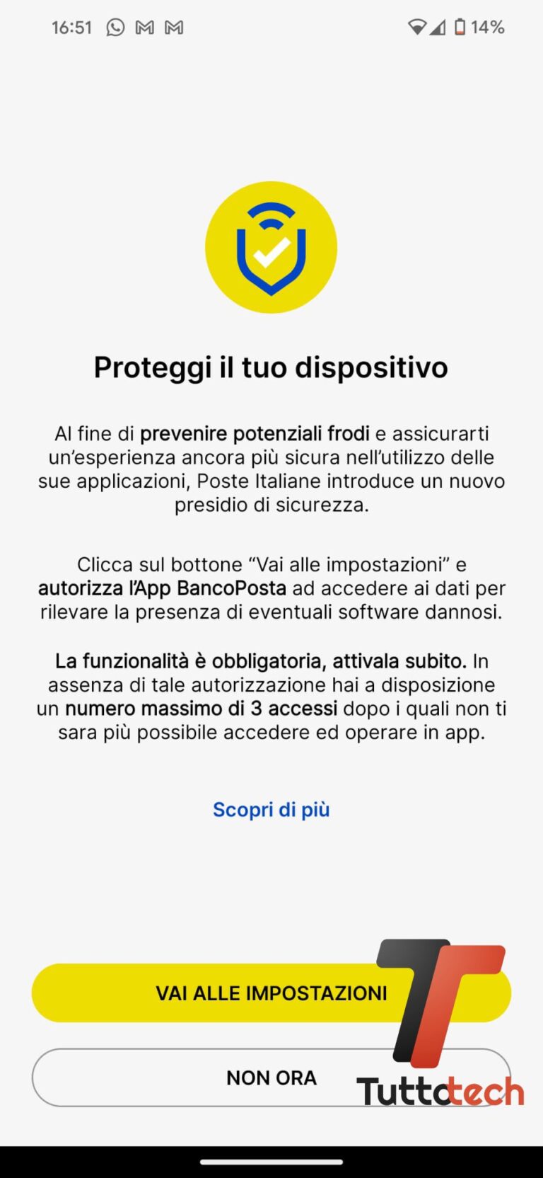 Per usare le app Postepay e BancoPosta ora servono i dati di utilizzo ...