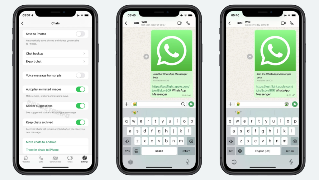 WhatsApp Beta per iOS si aggiorna e migliora il supporto agli adesivi