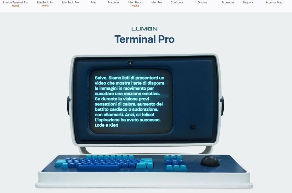 Apple lancia Lumon Terminal Pro direttamente da Scissione