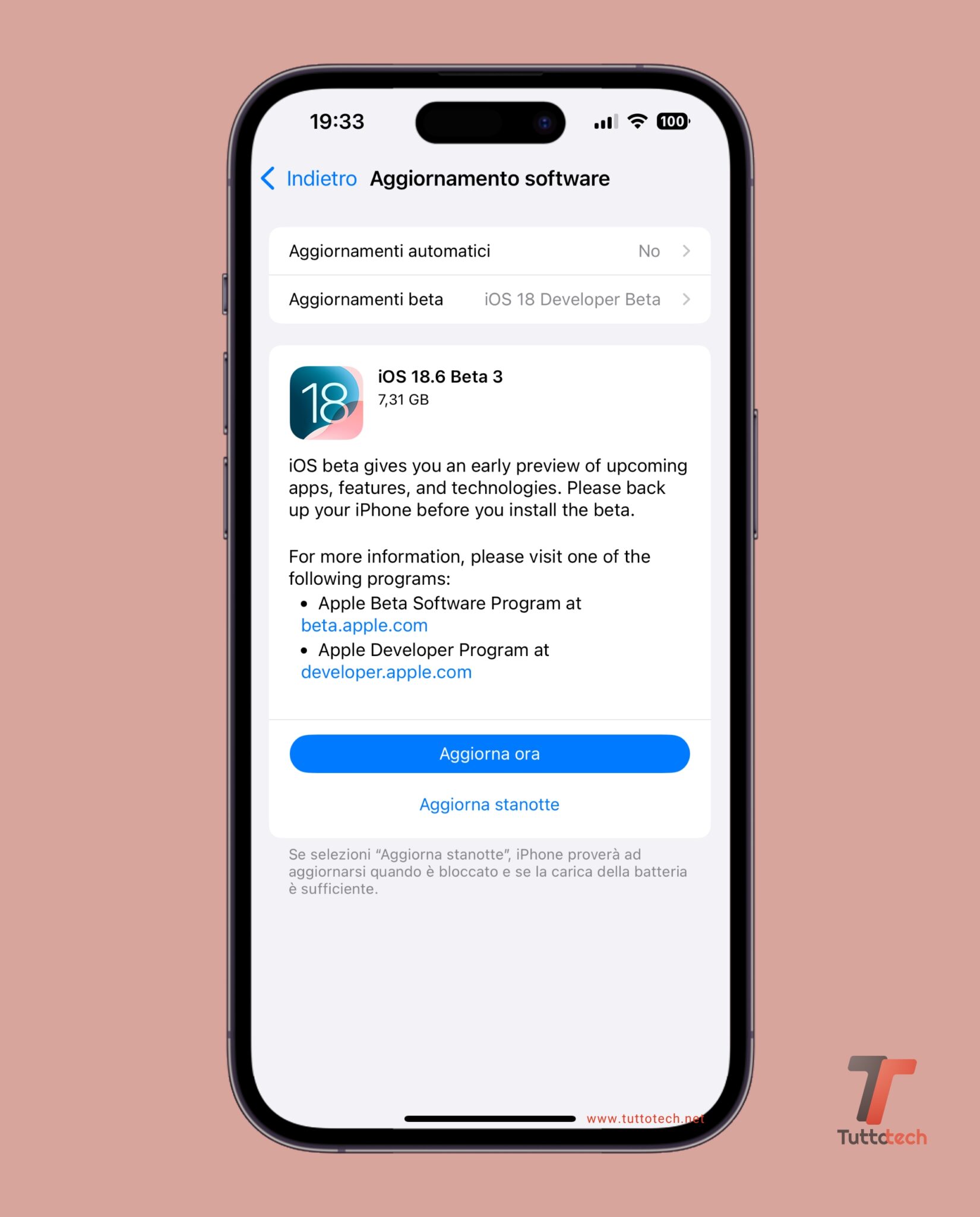 Apple: ecco le beta 3 di iOS 18.6, iPadOS 18.6 e macOS 15.6