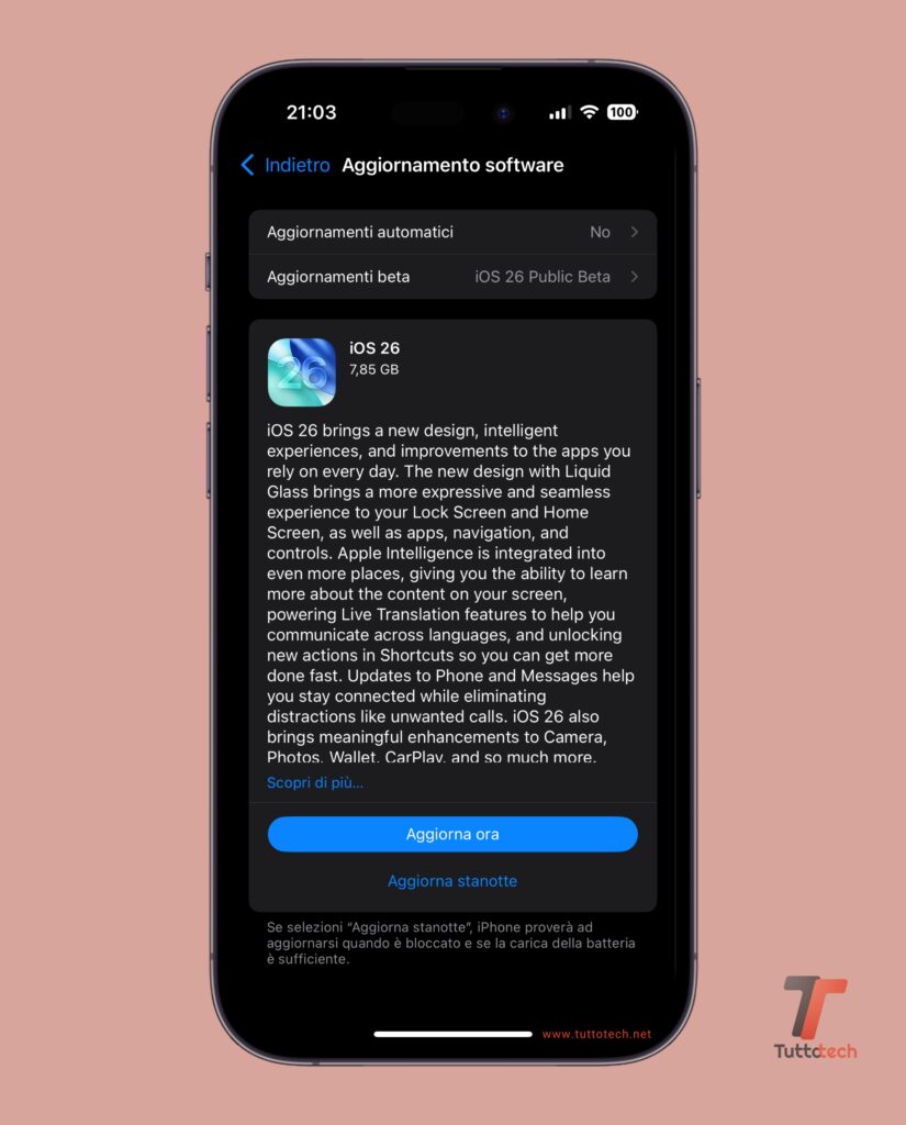 Apple: ecco le RC di iOS 26, iPadOS 26 e macOS 26 Tahoe