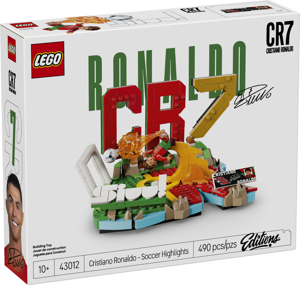 LEGO celebra la magia del calcio con i set di CR7, Messi, Mbappé e Vini Jr.